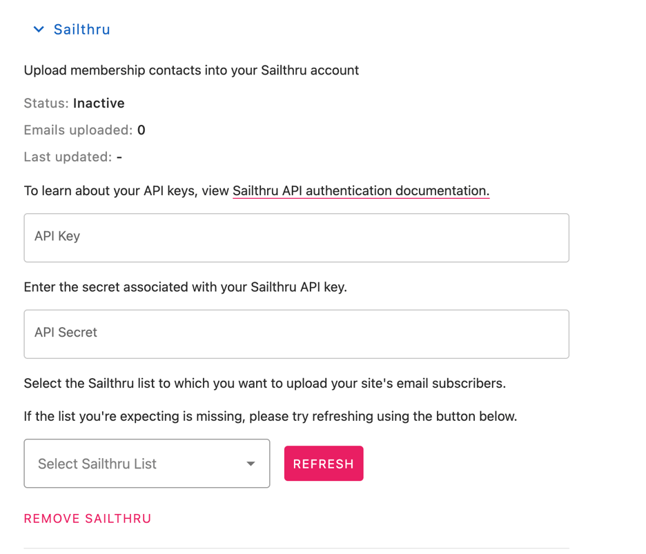 Sailthru Integration with Slickstream